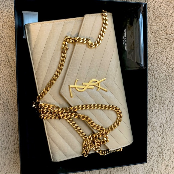 Yves Saint Laurent | Bags | Ysl Wallet On Chain Sold | Poshmark